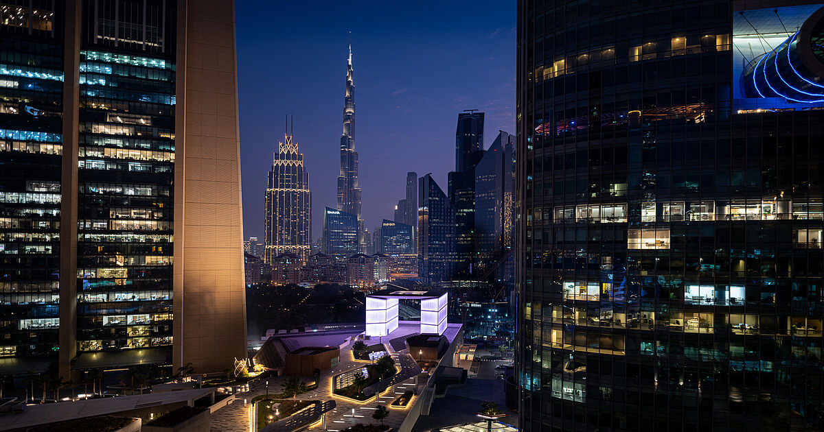 Gate Avenue at DIFC, Dubai | Glasfabrik Lamberts